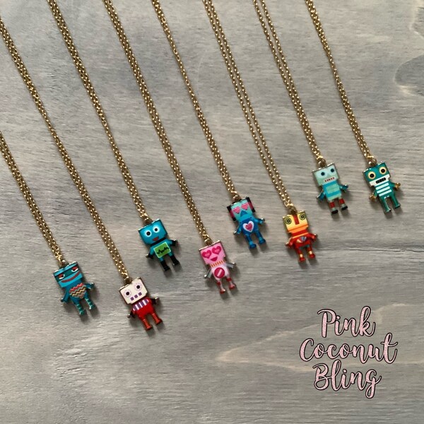 Robot Pendant - Etsy