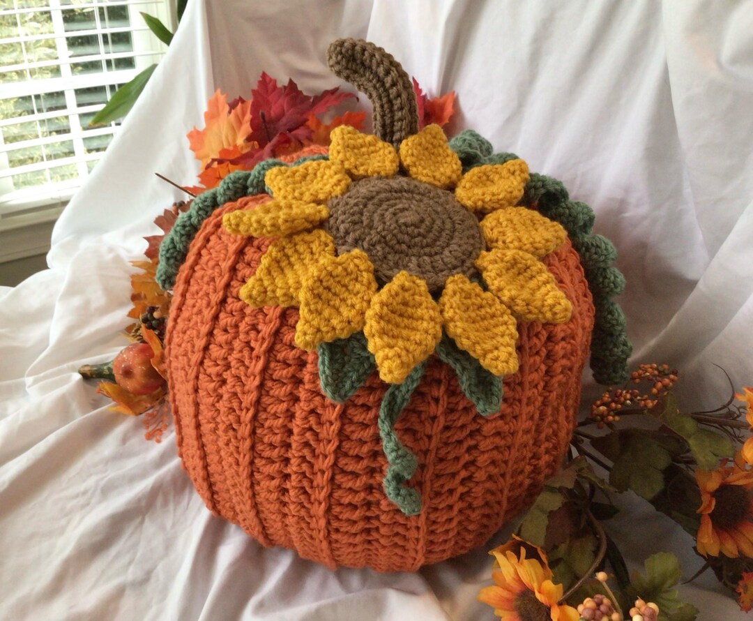 Crochet Pattern: Jumbo Pumpkin/pumpkin Pillow/fall Home Decor/patterns ...