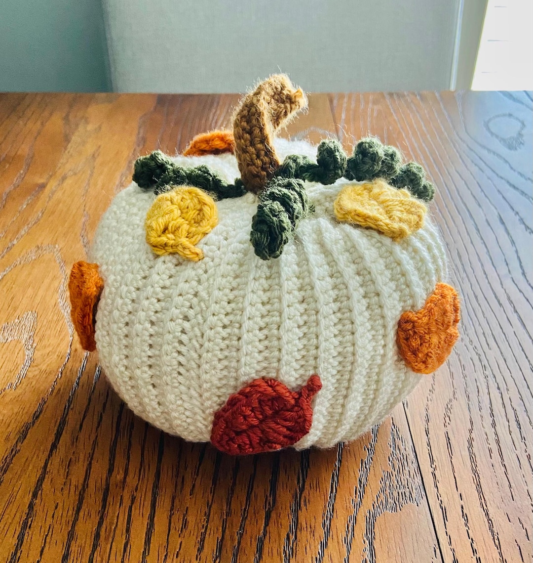 Crochet Pattern: Fall Leaves Pumpkin/fall Home Decor Patterns/seasonal ...