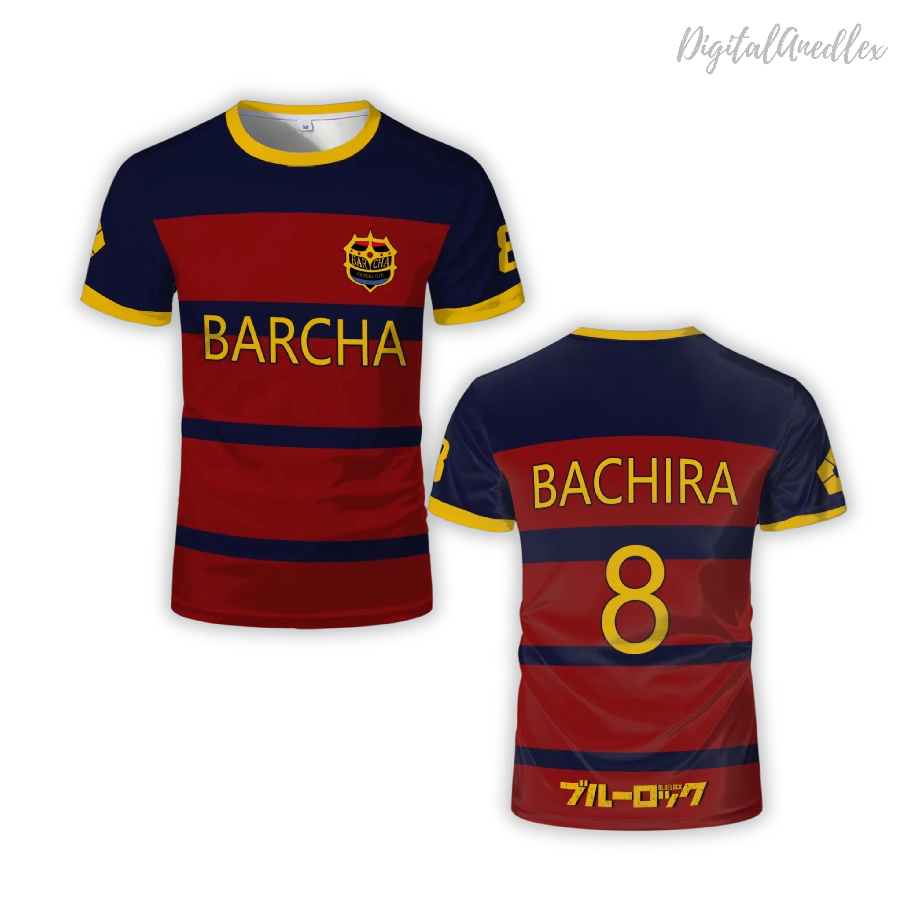 FC Barcha Soccer Jersey – Blue Lock Meguru Bachira Sport Shirt and ...