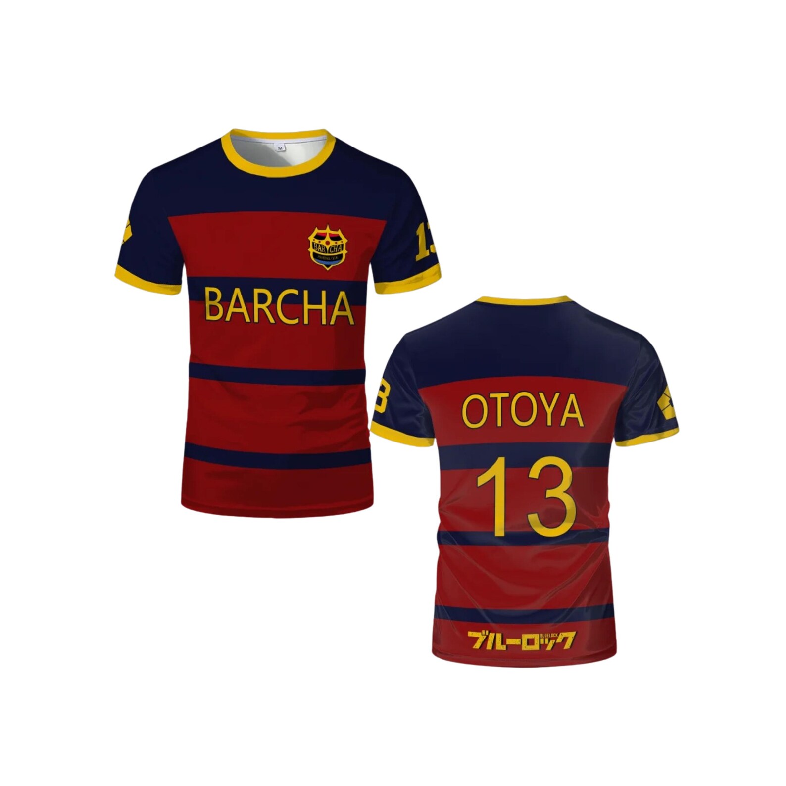 FC Barcha Kid's Soccer Jersey | Children's Football Jersey Blue Lock ...