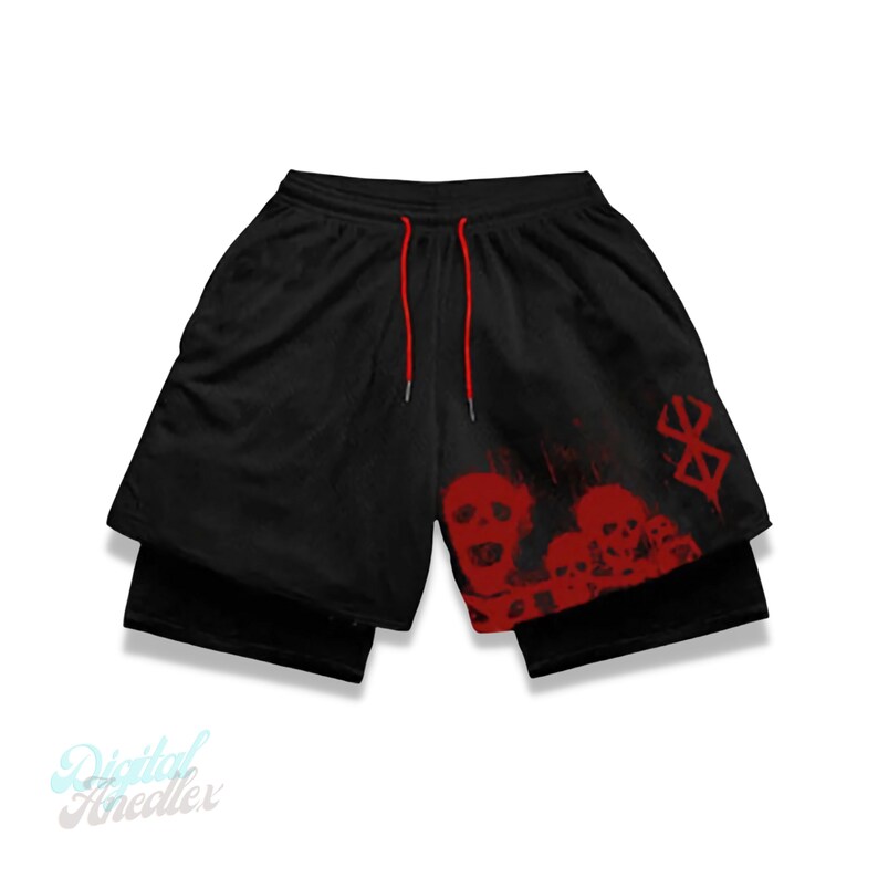 Anime Shorts Mens Gym Workout Activewear Clothes Anime Long Etsy