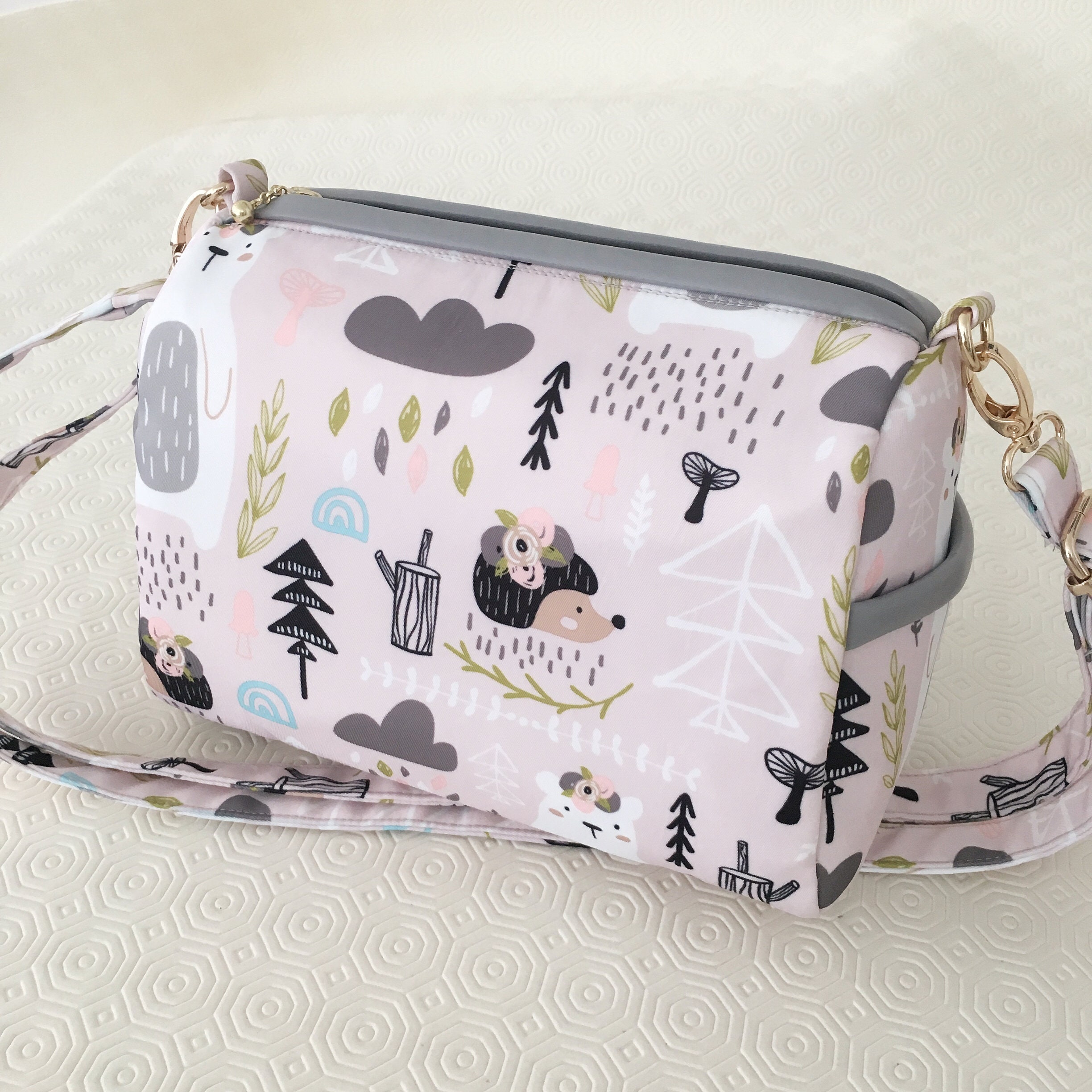 Multiple Pockets Tote Bag Pattern | Shoulder Bag PDF Pattern | Cross ...