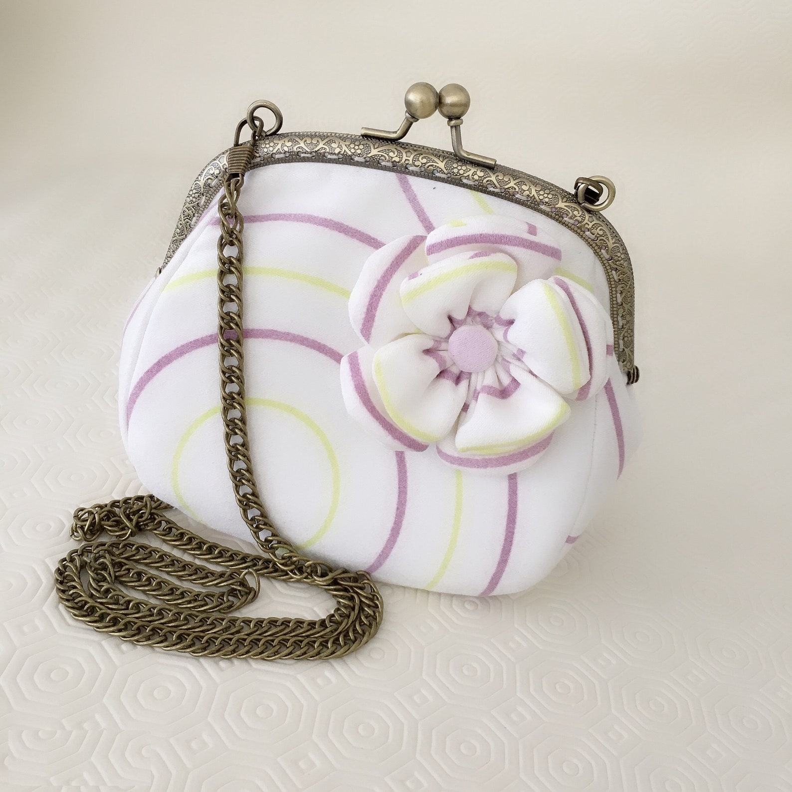 Vintage Frame Purse PDF Pattern | Vintage Kiss Lock Pattern | 6.3in ...