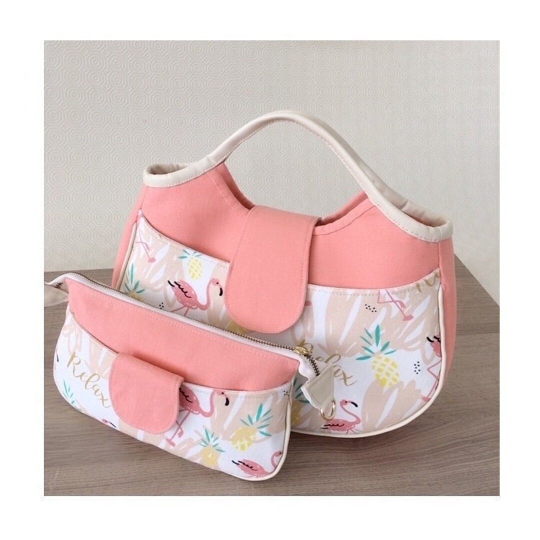 Two in One Bag Pattern Tote Bag With Matching Pouch Sewing - Etsy