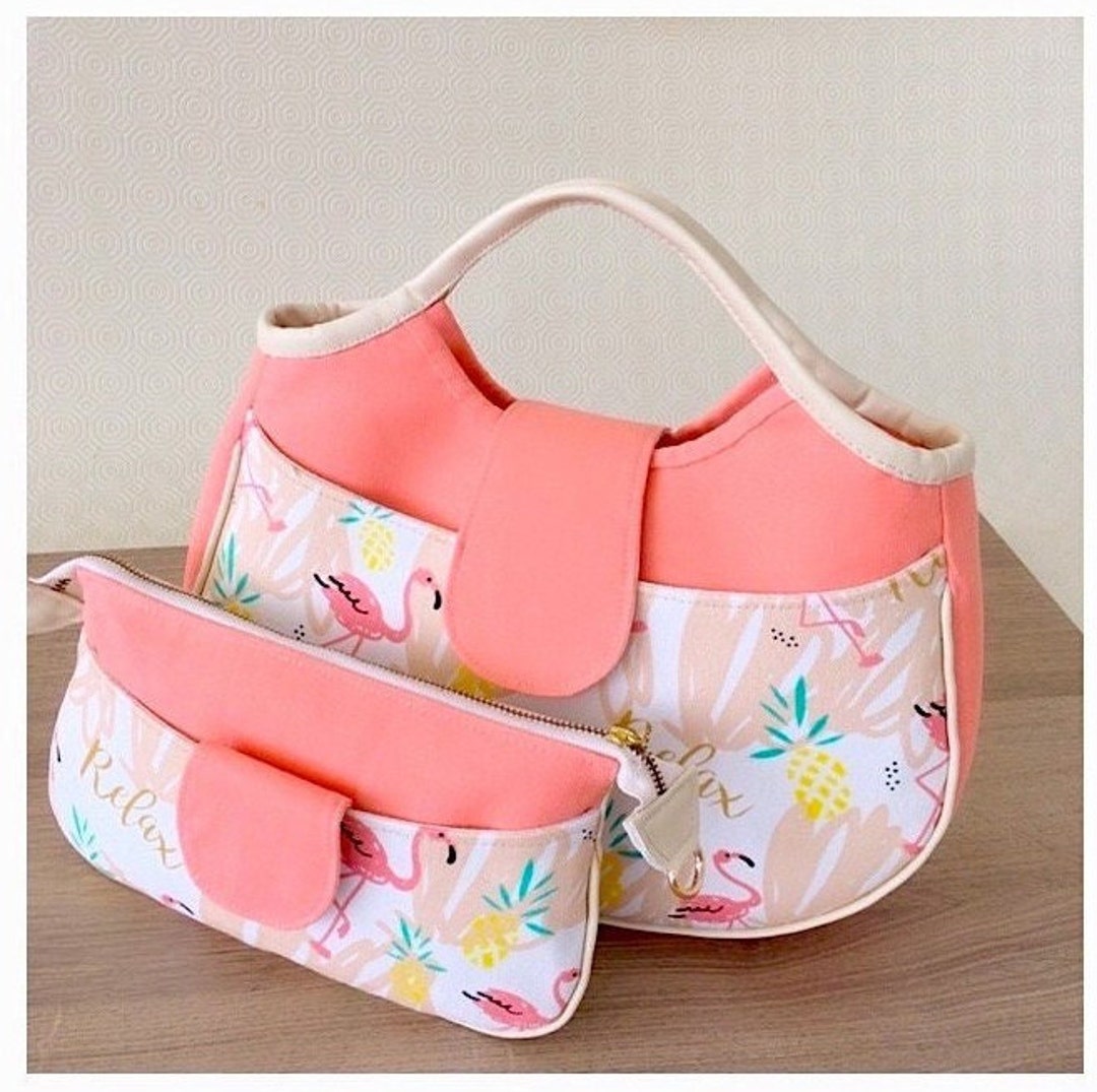 Two in One Bag Pattern | Tote Bag With Matching Pouch Sewing Pattern ...