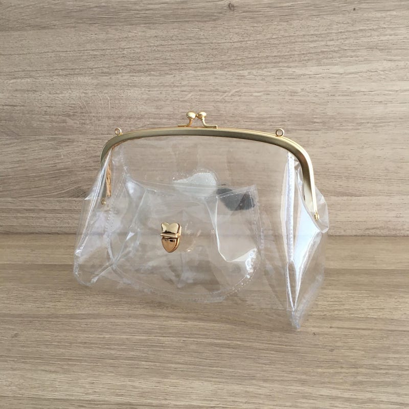 Clear Kiss Lock Pouch - Etsy