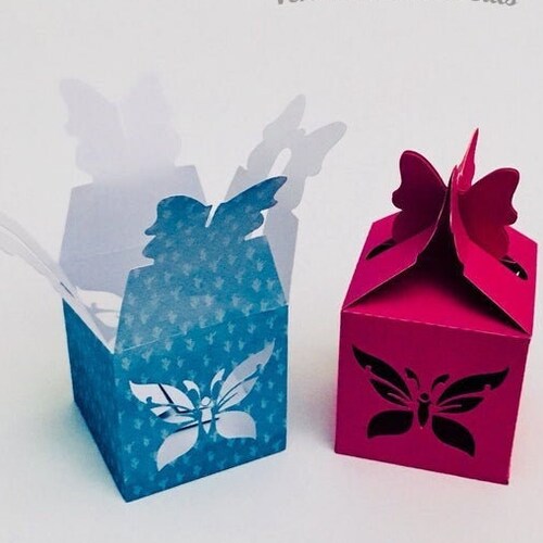 Butterfly Top Box Template V2 Gift Box Treat Box Favor - Etsy