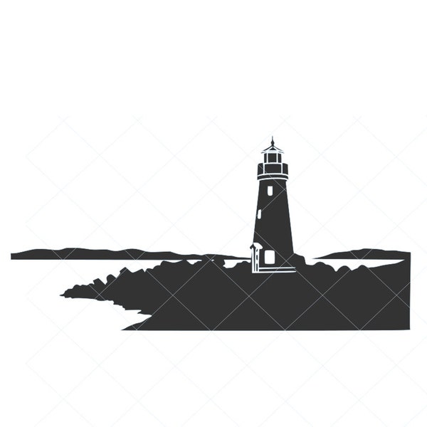 Lighthouse Svg - Etsy