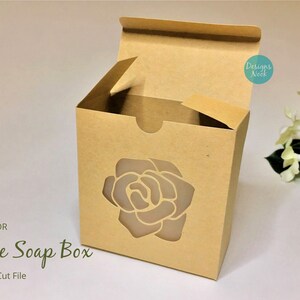 Soap Box Template With Window Cover (optional), Square Soap Box SVG DXF ...