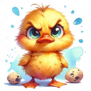 14 Angry Duck Clipart, Angry Duck PNG, Angry Duck JPG, Watercolor Angry ...
