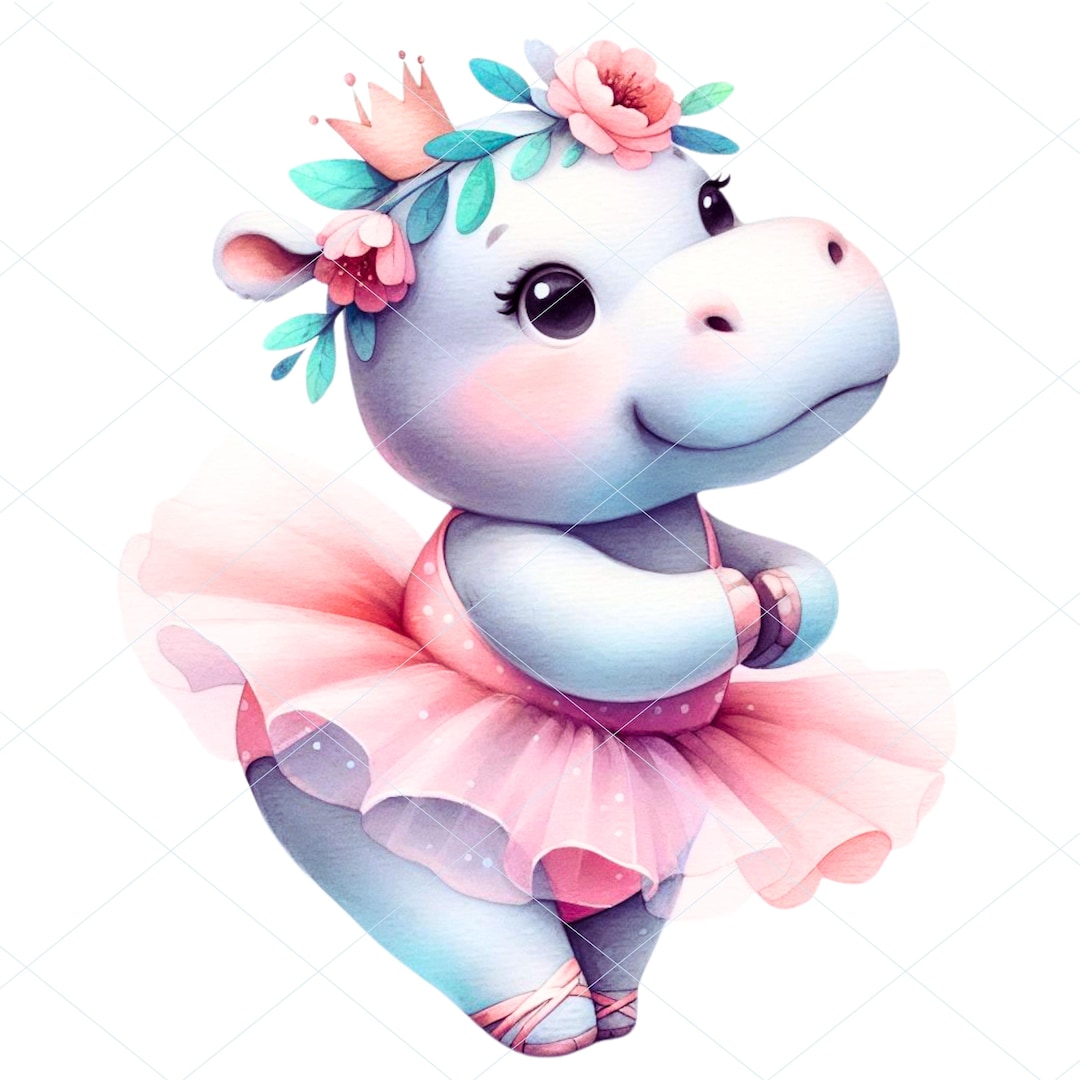 15 Ballerina Hippo Clipart, Ballerina Hippo PNG, Ballerina Hippo JPG ...