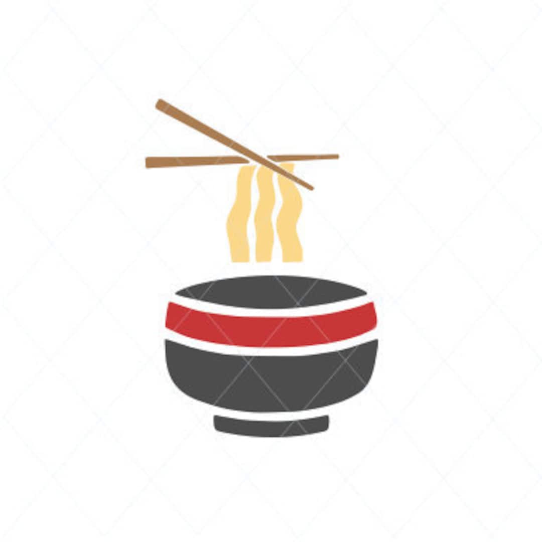 Ramen svg, ramen cut file, ramen cutting file, noodles svg, noodle bowl ...