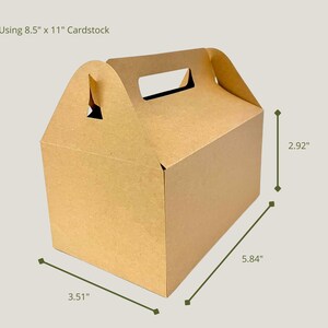 Large Gable Box Template, Gable Box SVG, Gift Box SVG, Favor Box SVG ...