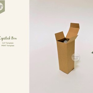 Lipstick Box SVG Template, Lipstick Box PDF Printable, Lipstick Makeup ...