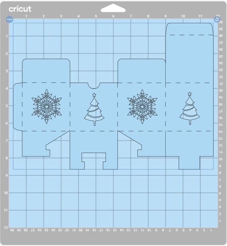 Cube box template v7 gift box treat box favor box soap | Etsy