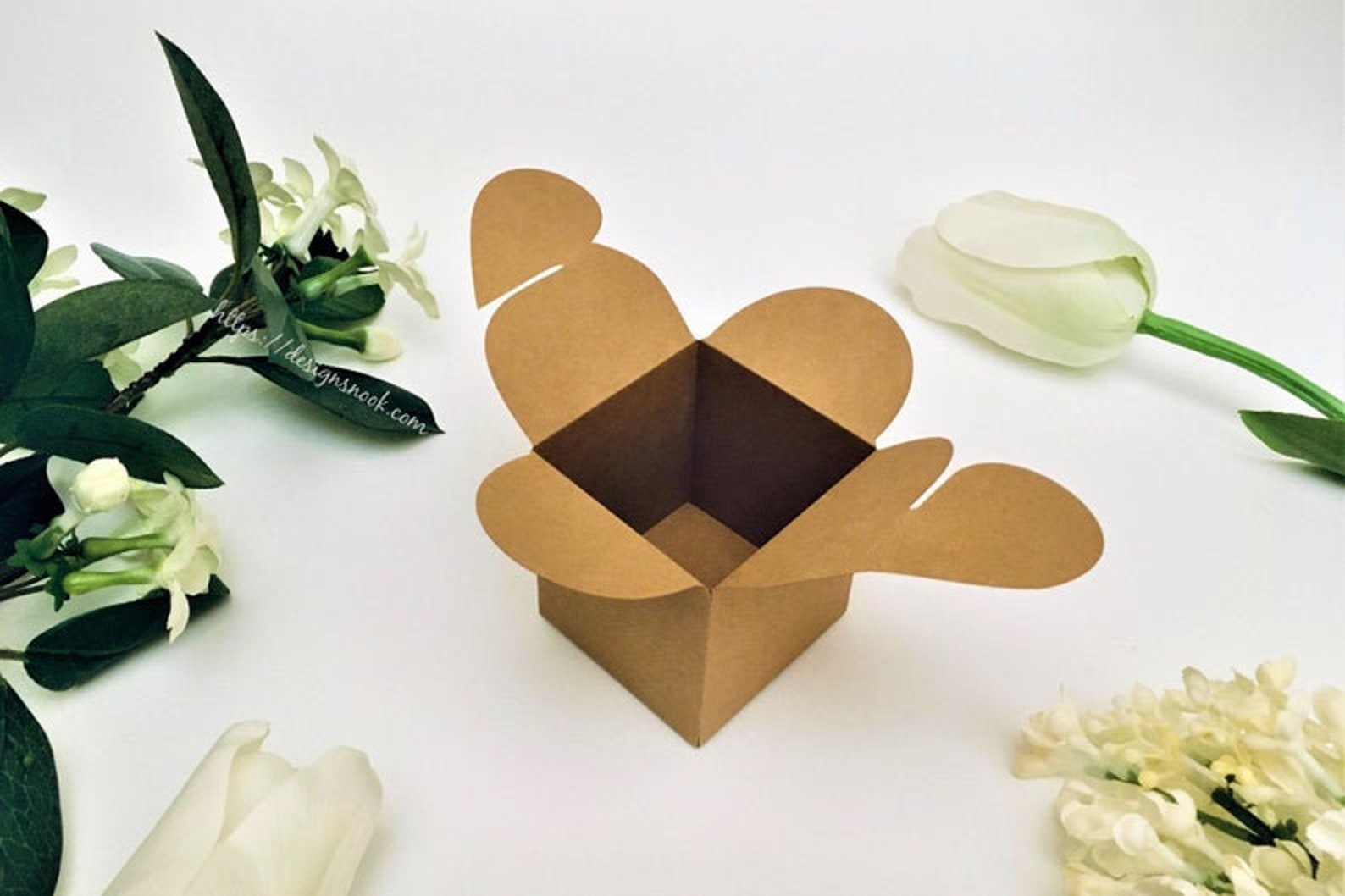 Heart Shaped Top Cube Box Template - SVG, DXF, PDF File, Svg Box ...