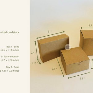 Basic Rectangle and Cube Box, Box Cut File Templates, Gift Box, Treat ...