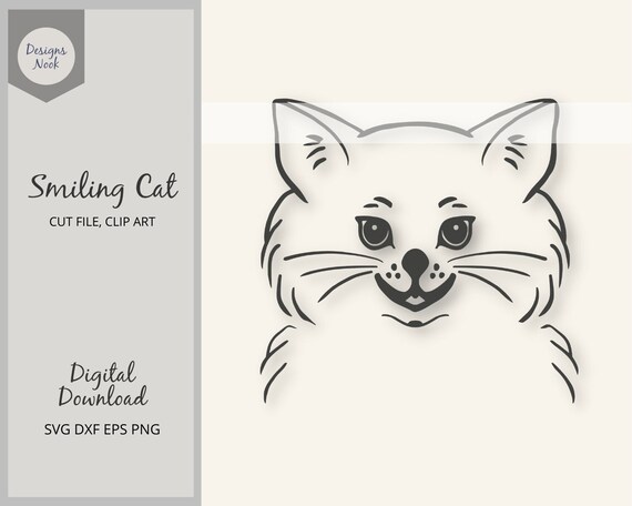 Smiling Cat Svg Cat Cut File Baby Cat Cat Svg Bundle Cat - Etsy
