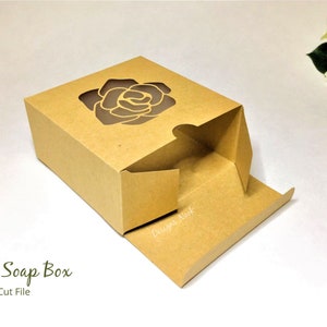 Soap Box Template With Window Cover (optional), Square Soap Box SVG DXF ...