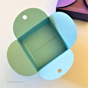 Semi Circle Flap Box V1 - Gift Box, Treat Box, Favor Box, Soap Box, Toy ...