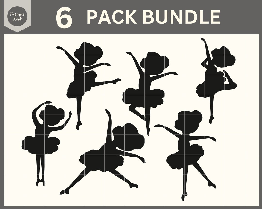 Ballerina SVG Bundle, Dancing Girl Cut Files (digital Download) - Etsy