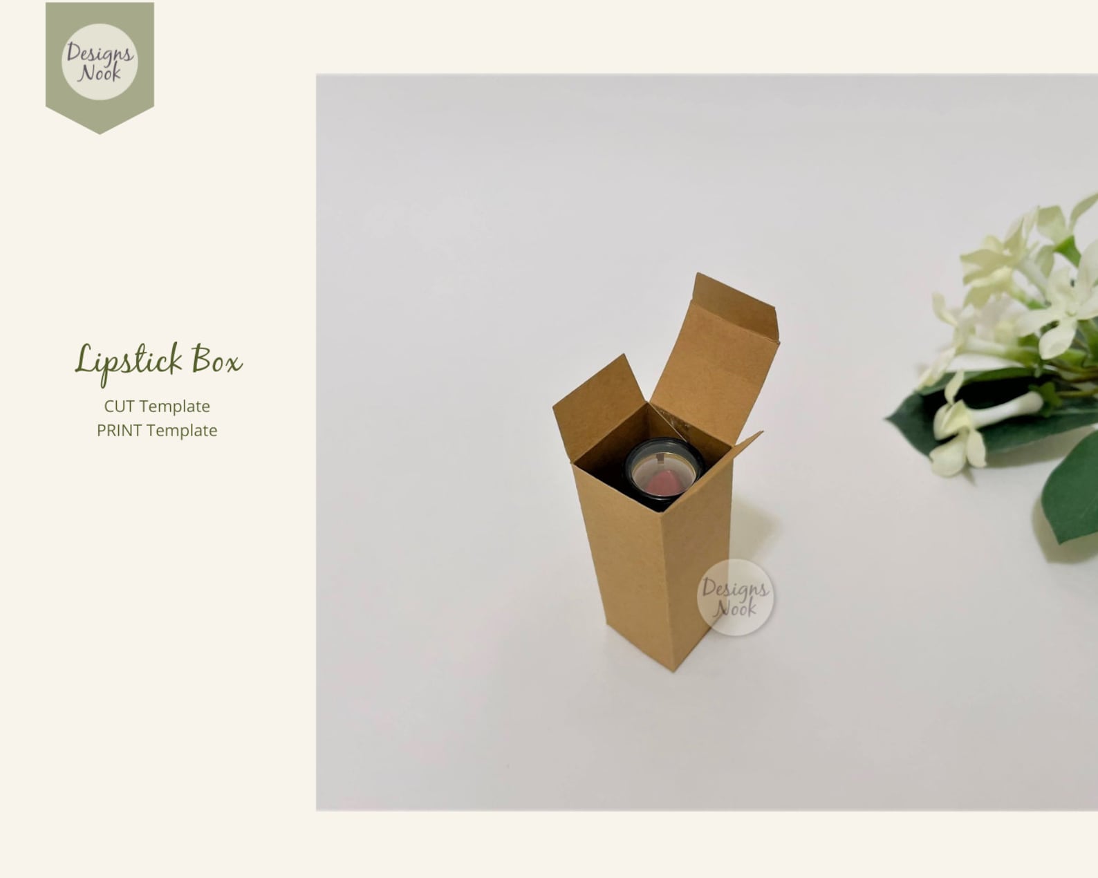 Lipstick Box SVG Template Lipstick Box PDF Printable | Etsy