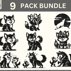 Baby Wolf SVG Bundle, SVG Files for Cricut, Dad and Son Svg, Dad and ...