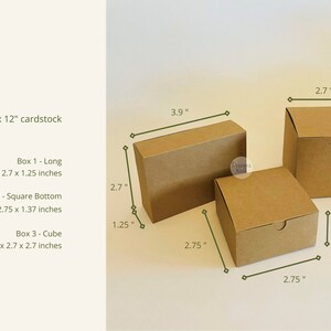 Basic Rectangle and Cube Box, Box Cut File Templates, Gift Box, Treat ...