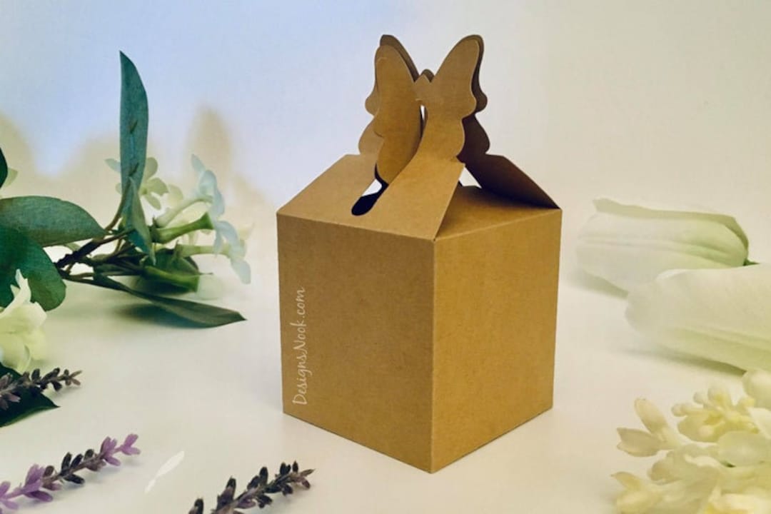Butterfly Top Box Template V1 - Gift Box, Treat Box, Favor Box, Soap ...