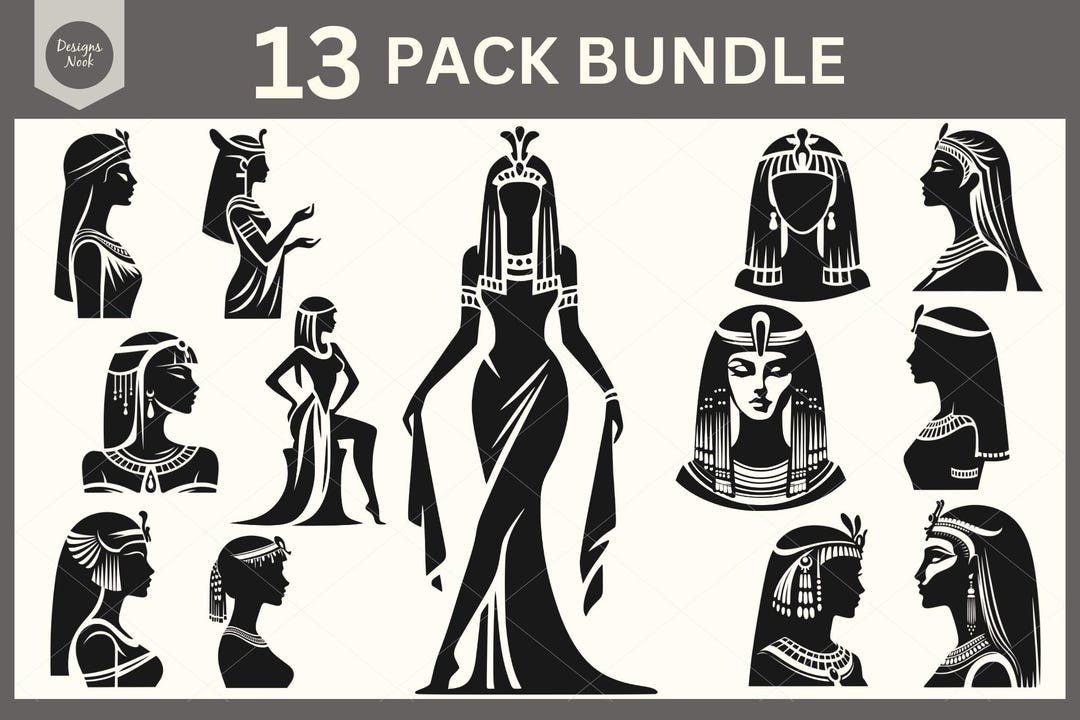 Cleopatra SVG, Cleopatra Clipart, Cleopatra Silhouette, Cleopatra Cut ...