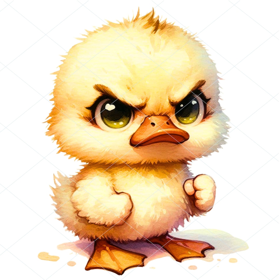 14 Angry Duck Clipart, Angry Duck PNG, Angry Duck JPG, Watercolor Angry ...