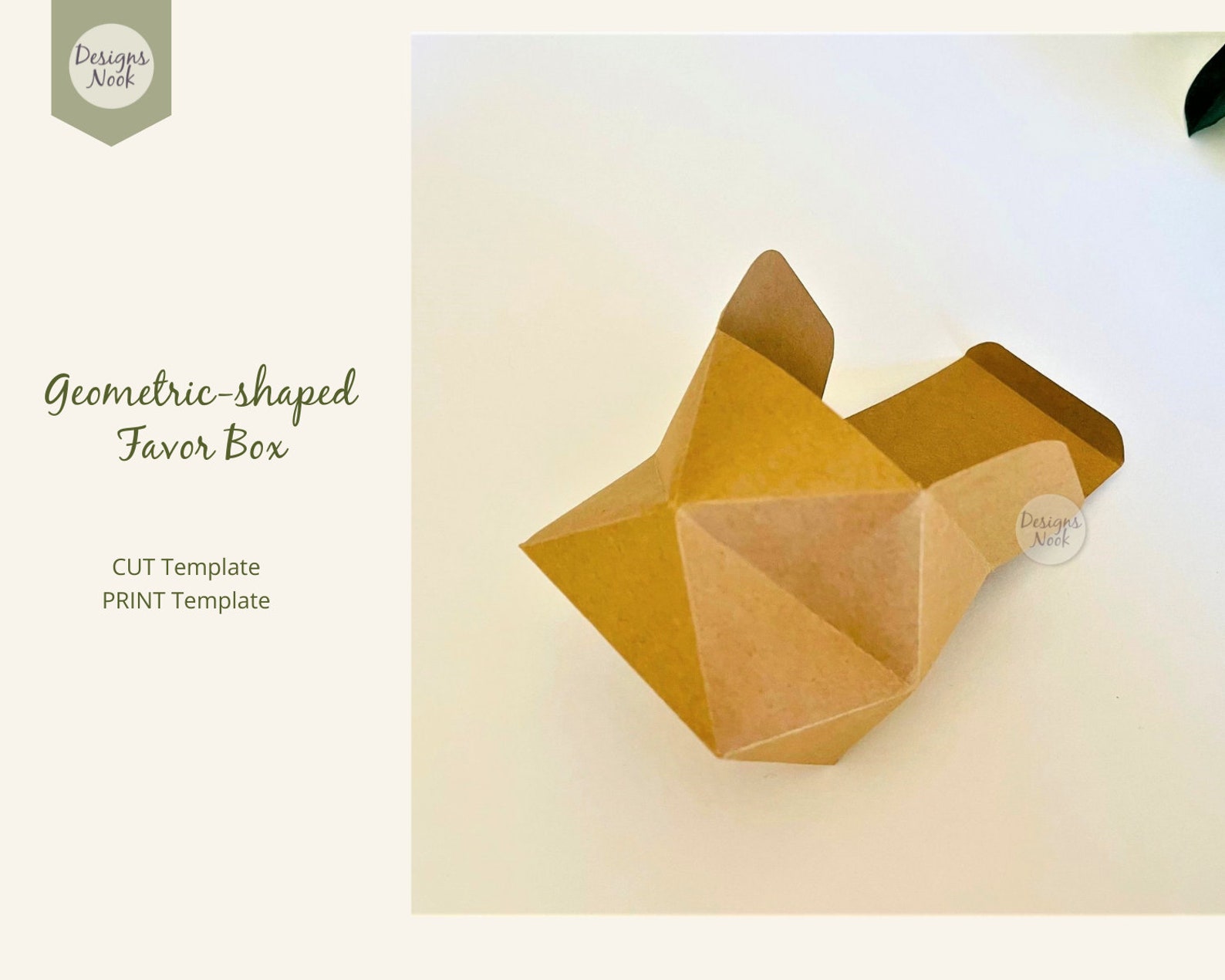 Geometric Box Template 10 Sided Box Unique Shape Box Gift | Etsy