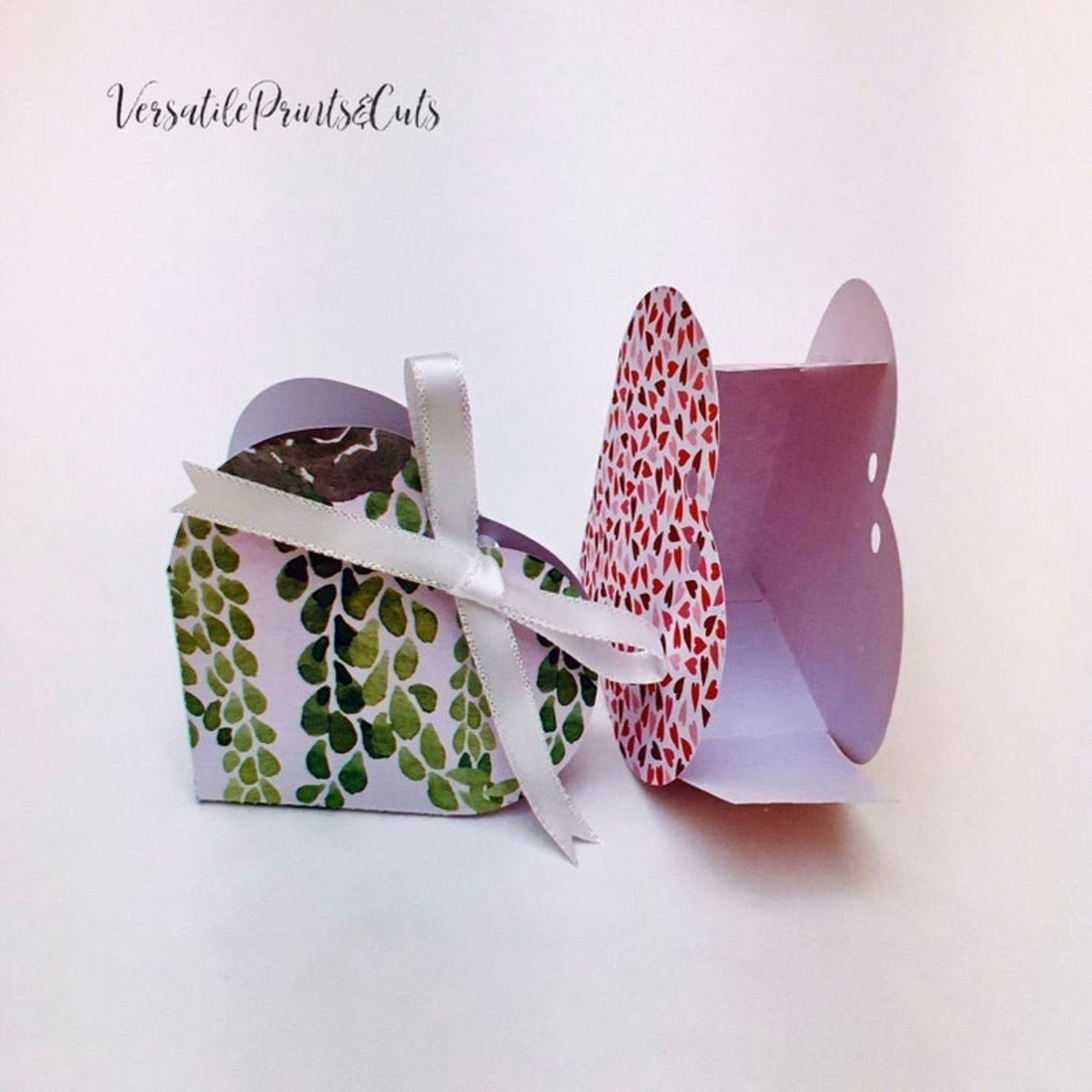 Heart Shape Template V1 Gift Box Treat Box Favor Box Soap - Etsy