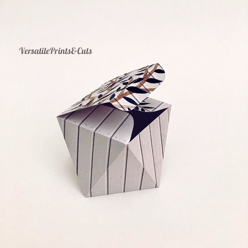 Geometric Box Template 10 Sided Box Unique Shape Box Gift - Etsy Canada