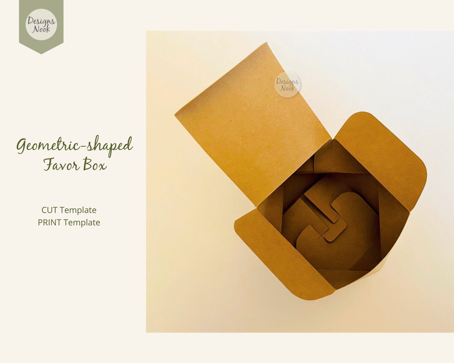 Geometric Box Template 10 Sided Box Unique Shape Box Gift | Etsy