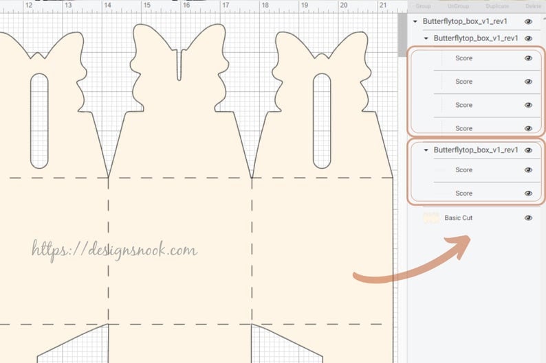 Butterfly Top Box Template V1 - Gift Box, Treat Box, Favor Box, Soap ...