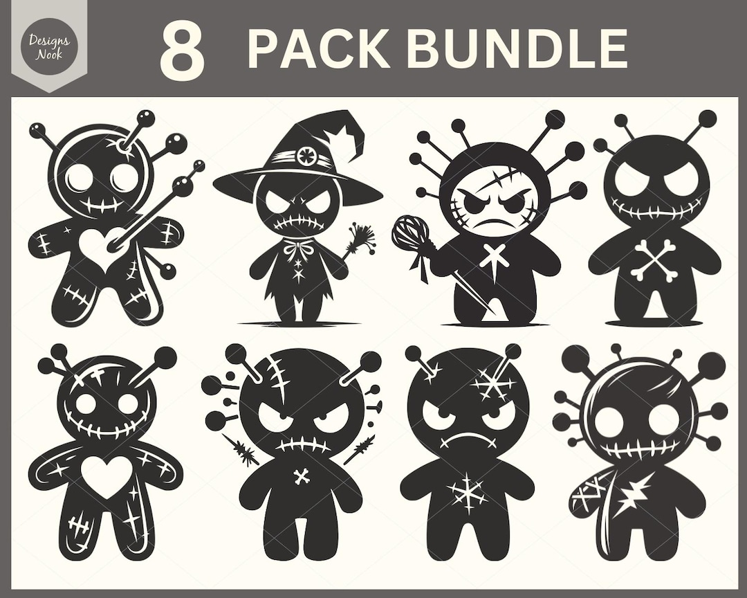 Voodoo Doll Svg, Halloween Svg Bundle, Cute Voodoo Doll Svg, Voodoo ...