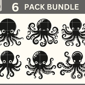 Baby Octopus Svg, Sea Animal Svg, Sea Creature Svg, Octopus Clipart ...