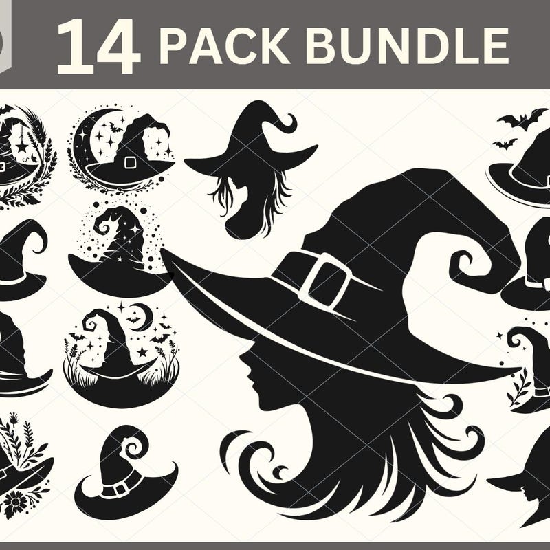 Witch Hat Svg - Etsy