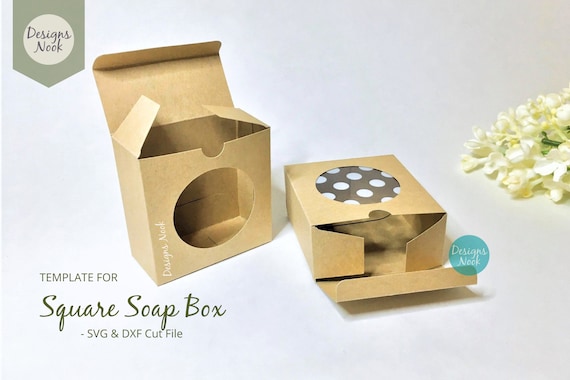 Soap Box Template With Window Cover optional Square Soap - Etsy
