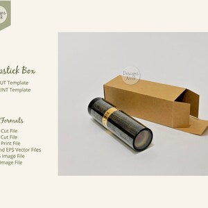 Lipstick Box SVG Template Lipstick Box PDF Printable - Etsy