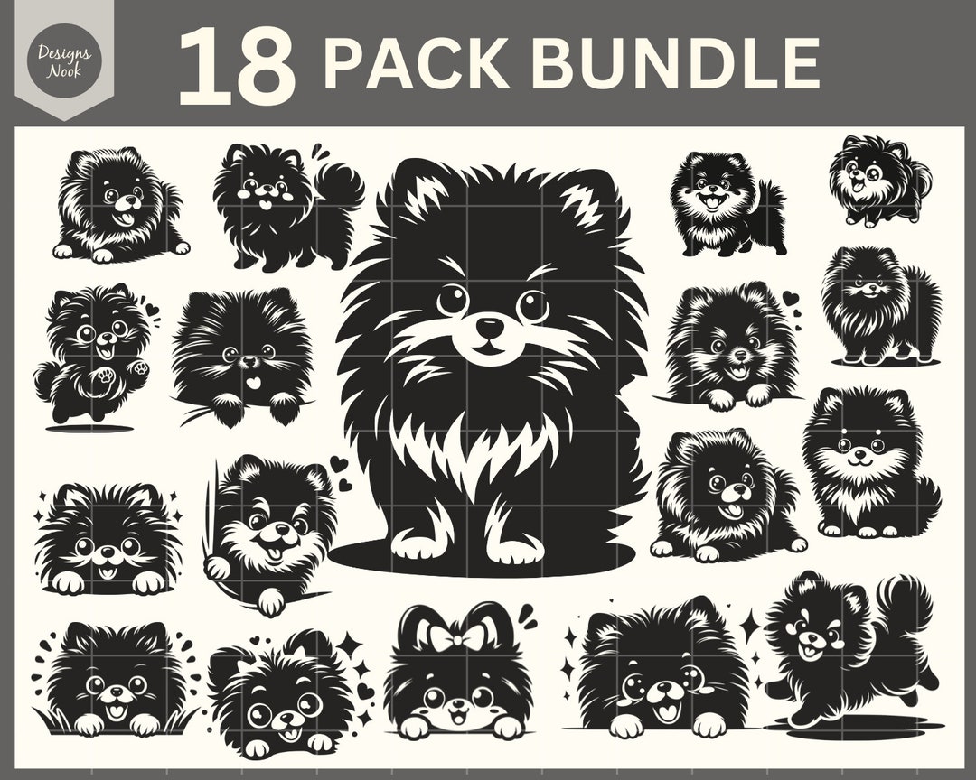 Pomeranian Dog SVG, Dog Svg, Pomeranian SVG Bundle, Cuttable Design ...