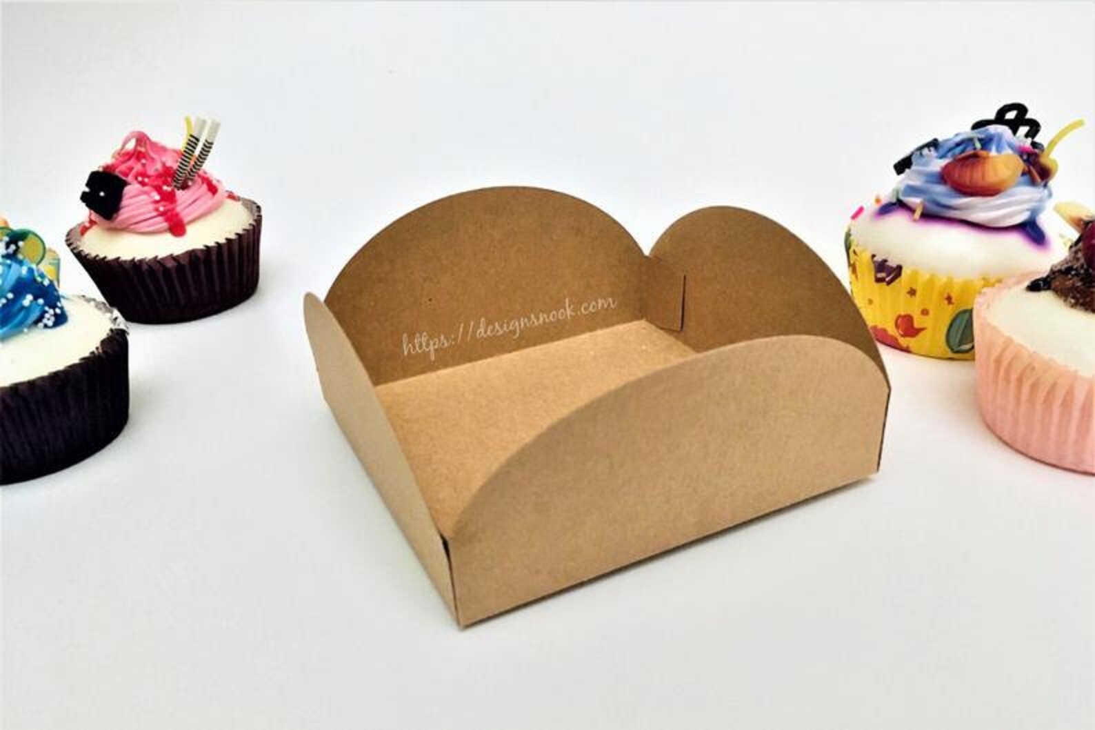 Donut Tray Donut Holder Cookies Tray Hamburger Box Template - Etsy
