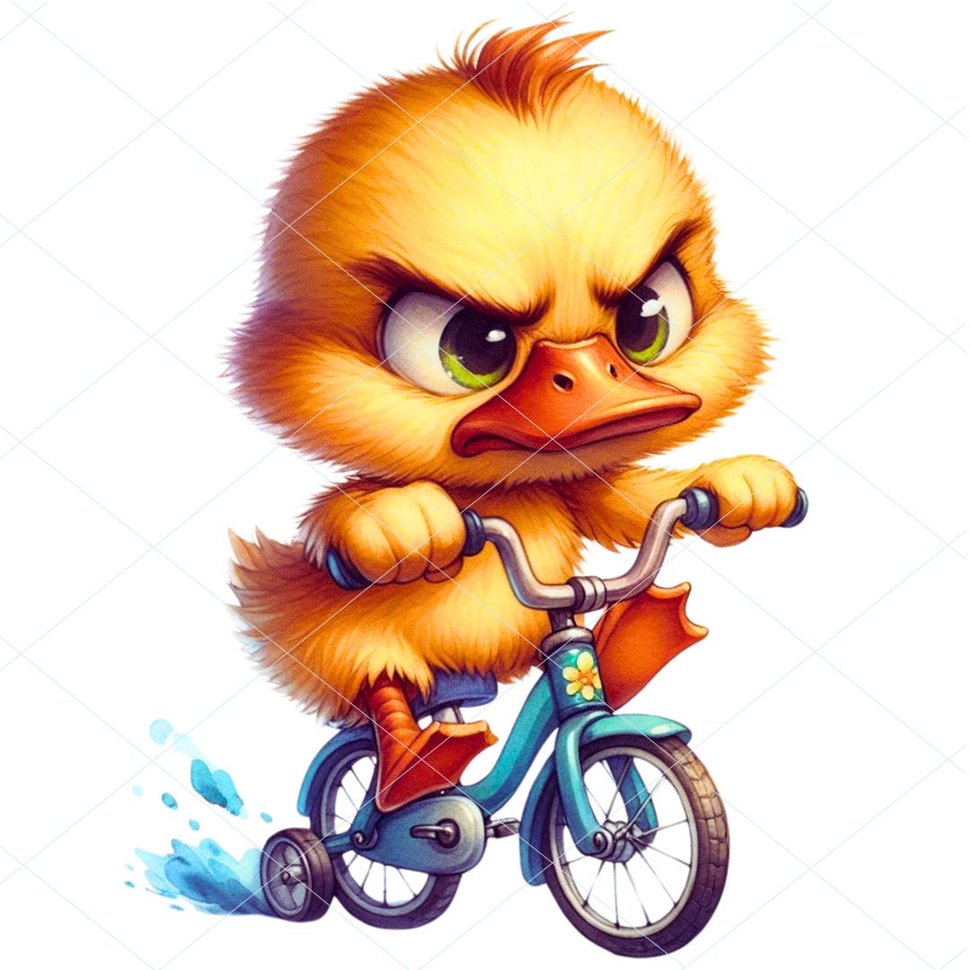 18 Angry Duck Clipart, Angry Duck PNG, Angry Duck JPG, Watercolor Angry ...