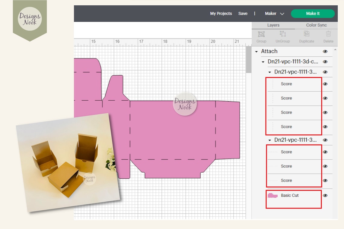 Basic Rectangle and Cube Box Box Cut File Templates Gift | Etsy