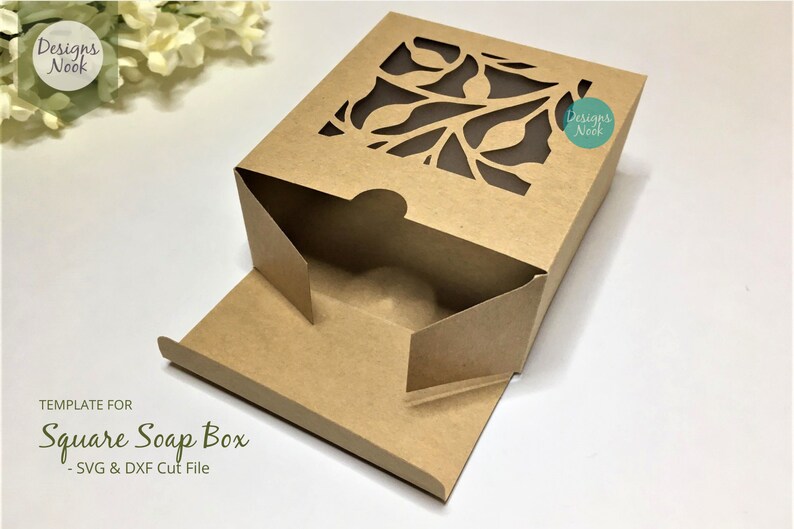 Soap Box Template With Window Cover optional Square Soap - Etsy