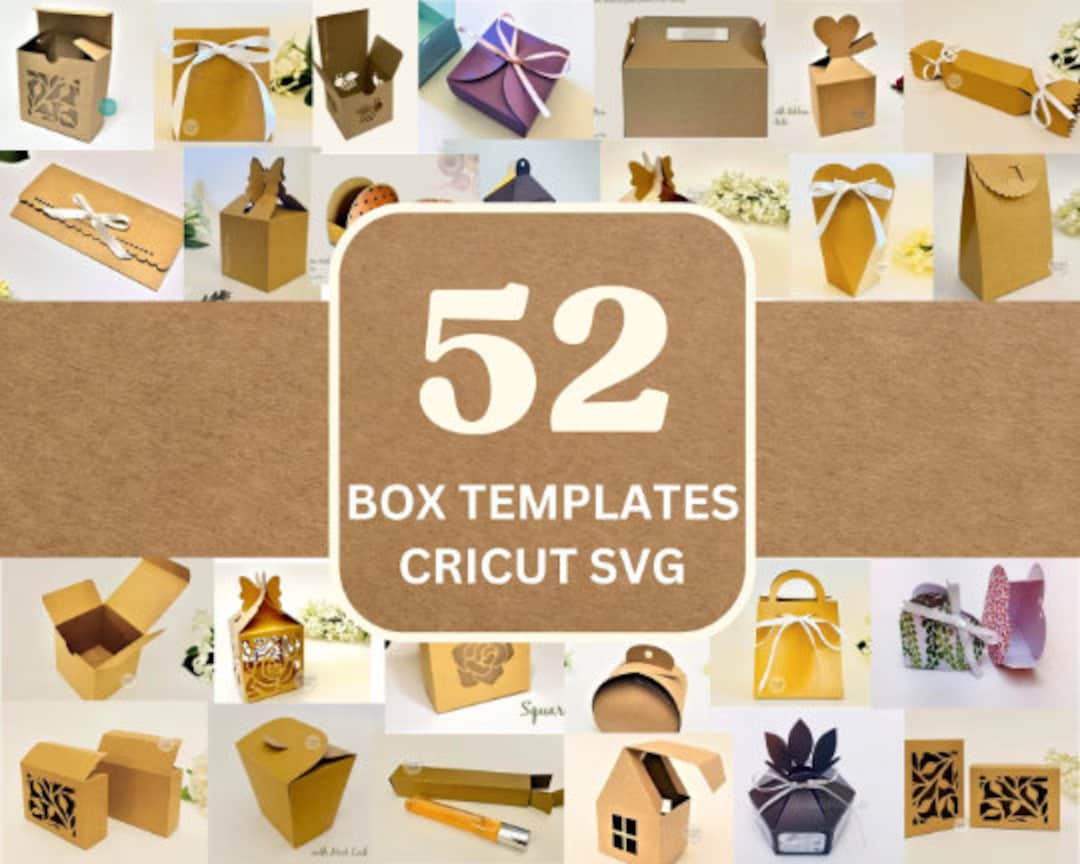 52 SVG Bundle, 3D Box Templates 3D - Made Exclusively for Cricut ...