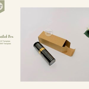 Lipstick Box SVG Template, Lipstick Box PDF Printable, Lipstick Makeup ...