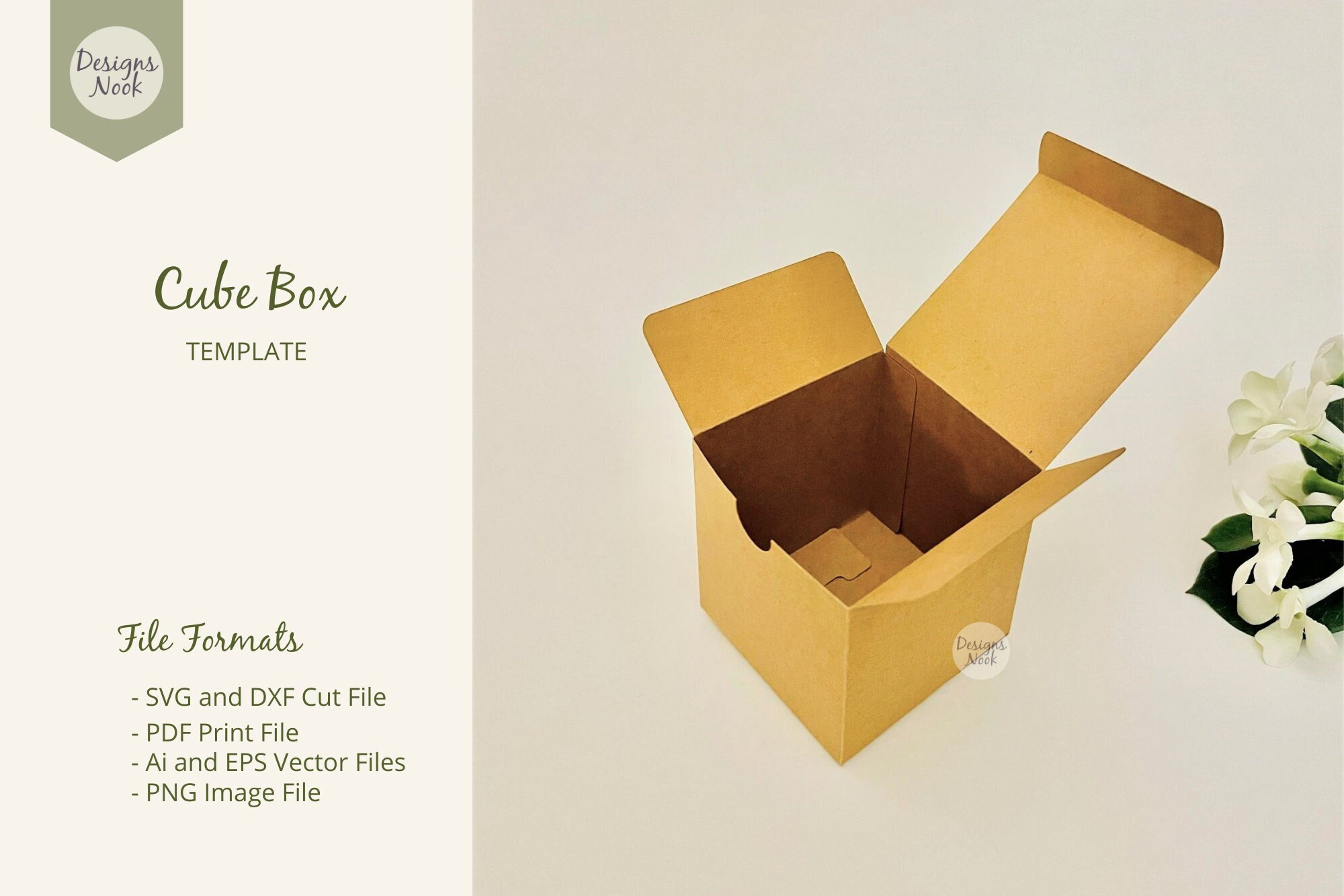 Gift Boxes PDF formats jewelry box favor box vector digital download ...